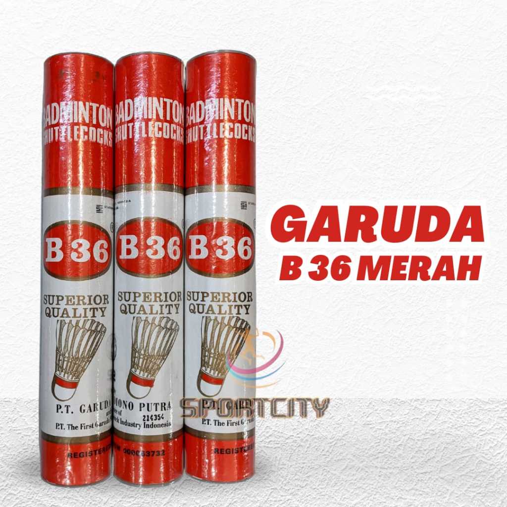 Jual Shuttlecock Cock GARUDA B36 MERAH Original | Shopee Indonesia