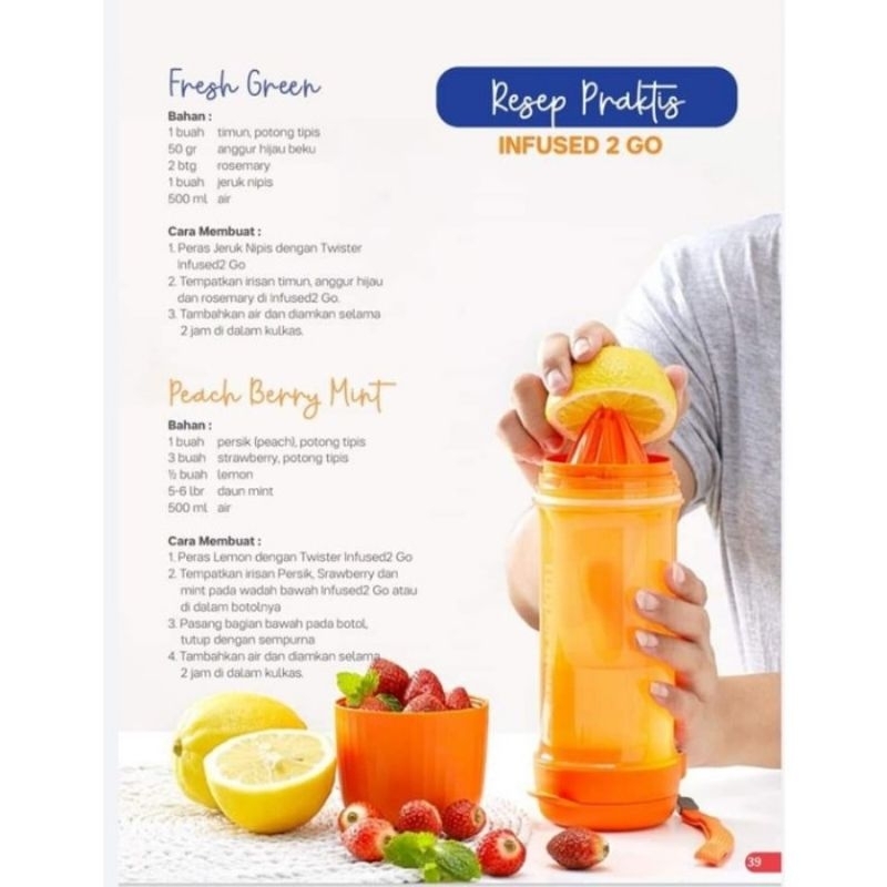 Jual Tupperware promo Botol Minum Infuse Water 700ml | Shopee Indonesia