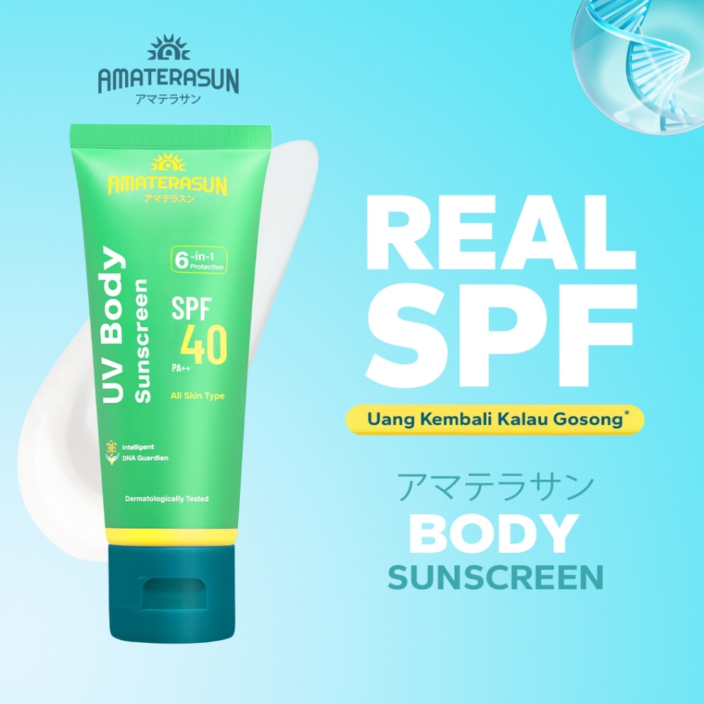 Jual AMATERASUN UV Body Sunscreen SPF 40 PA++ 100gr | Shopee Indonesia