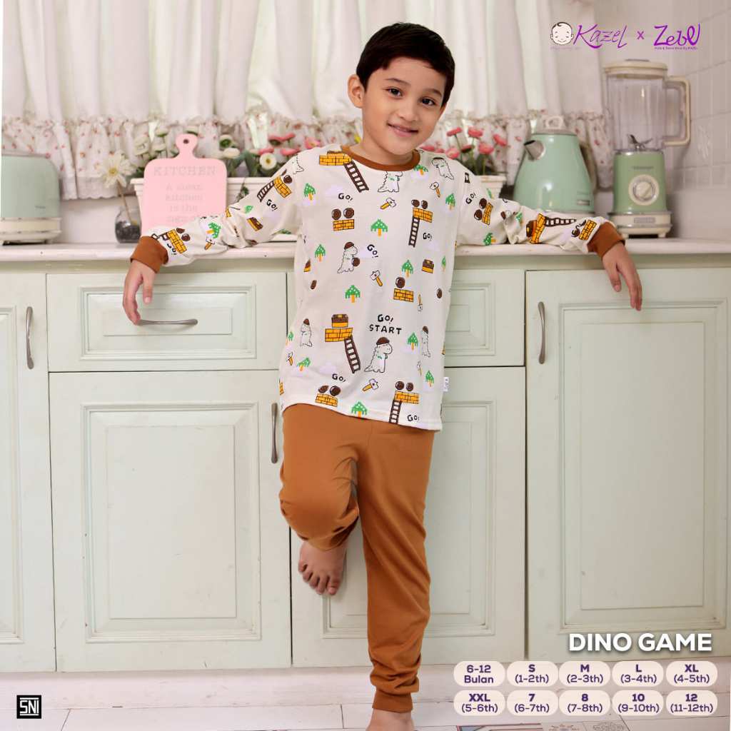 Jual Kazel Zebe Setelan Panjang Anak Perempuan/Laki-laki (1Stel) 6Bulan-11Thn | Shopee Indonesia