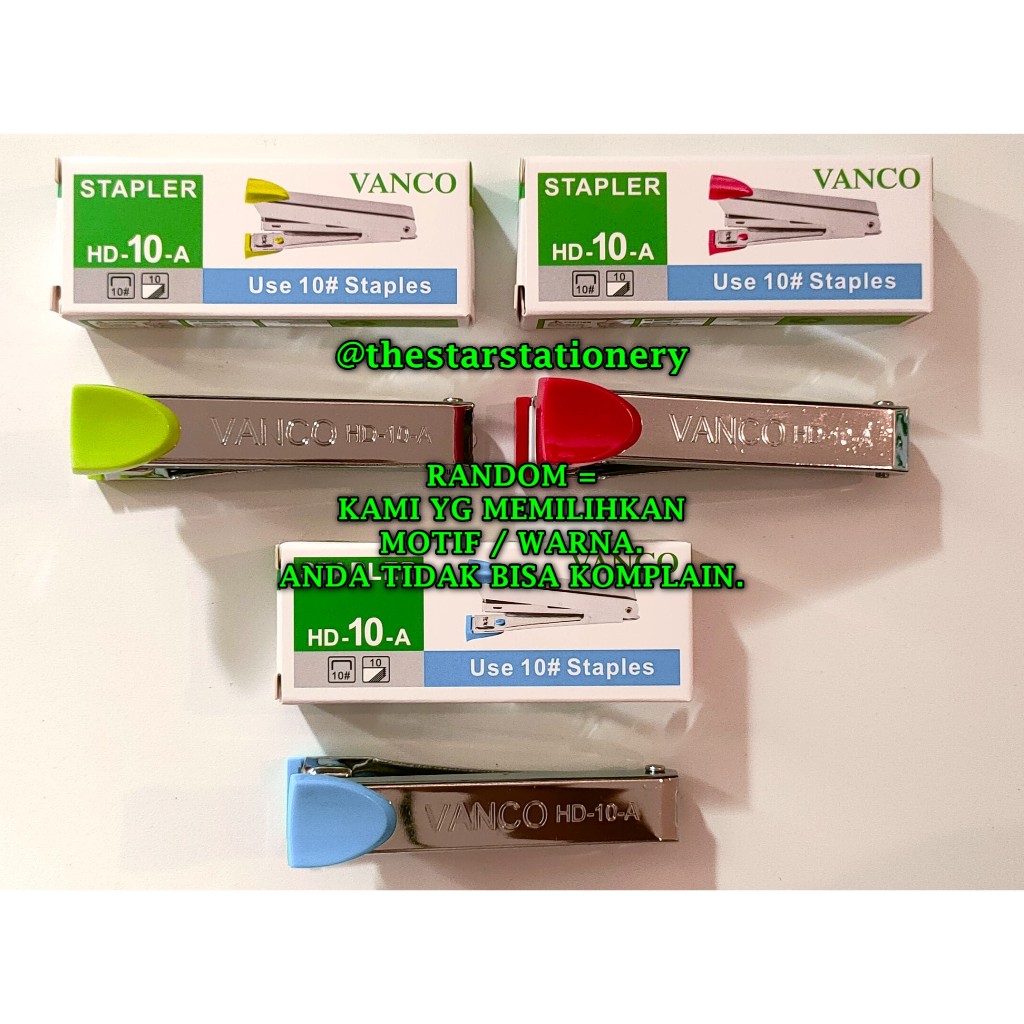 Jual (1 Biji) GROSIR Stapler Vanco HD-10-A / Staples Vanco HD-10A / Jepretan Vanco HD10A / Vanco ...