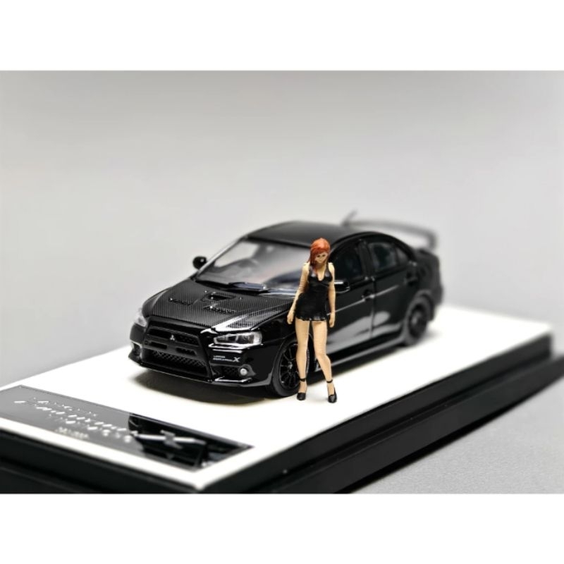 Jual Time Micro Lancer Evolution X Black Carbon With Figure | Shopee ...