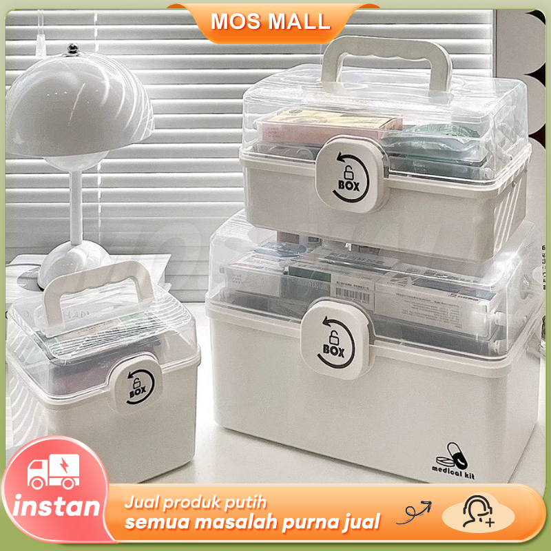 Jual 【Gratis Ongkir】MOS MALL Kotak Obat Penyimpanan Serbaguna ...