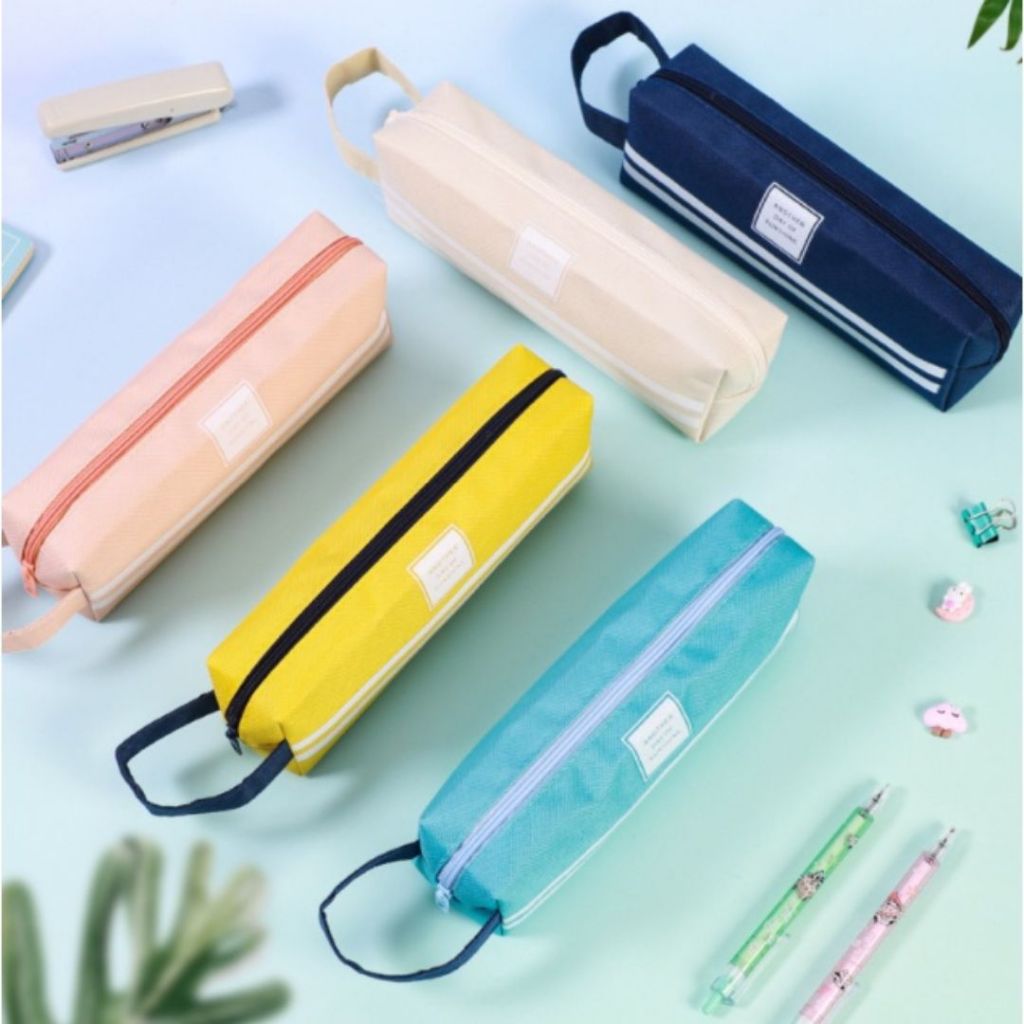 Jual ATS Kotak Pensil 2 Sisi Stationery Dual Zipper / Dompet Pensil ...