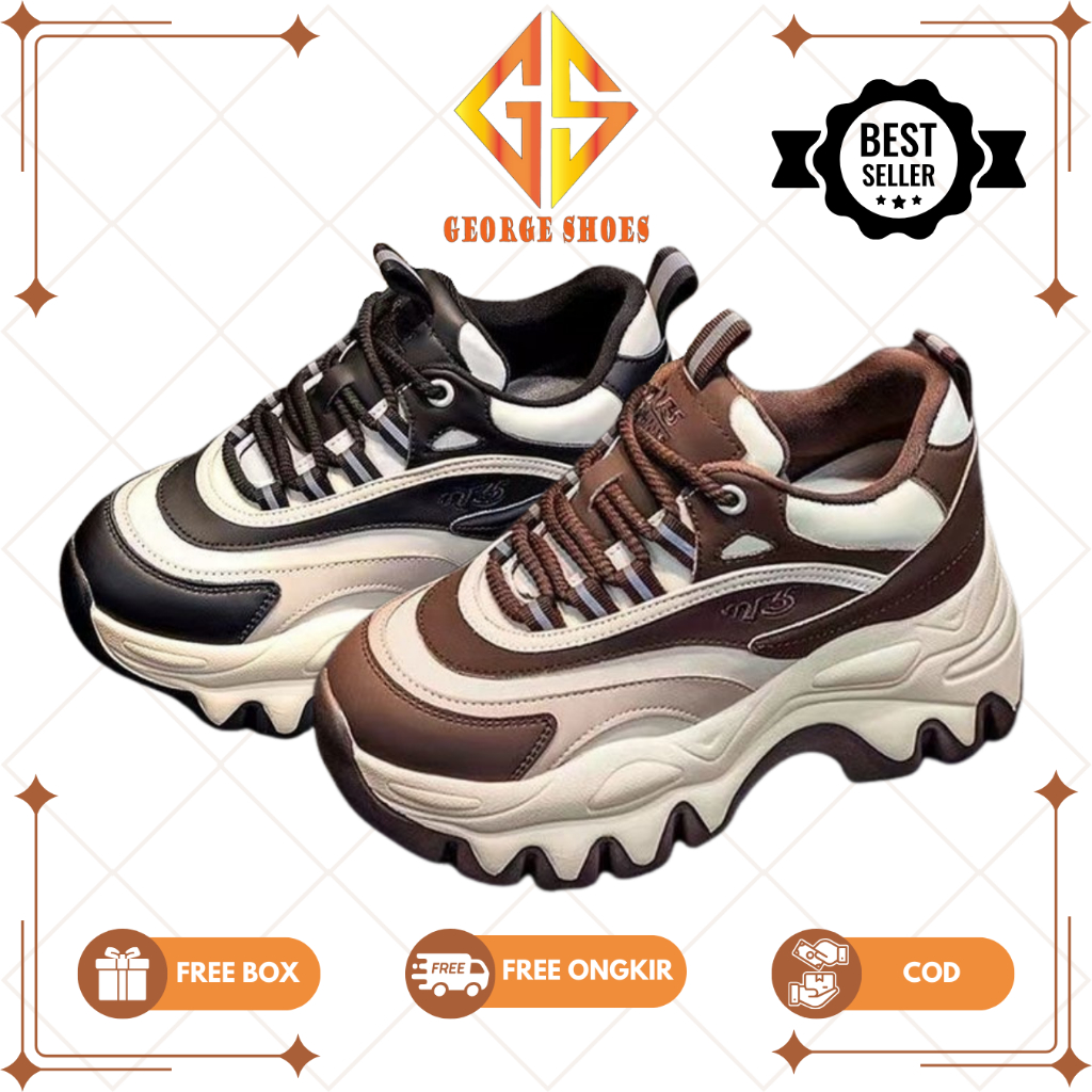 Jual GS NEW Sepatu Sneakers Wanita Import FREE BOX Premium GS27-A ...