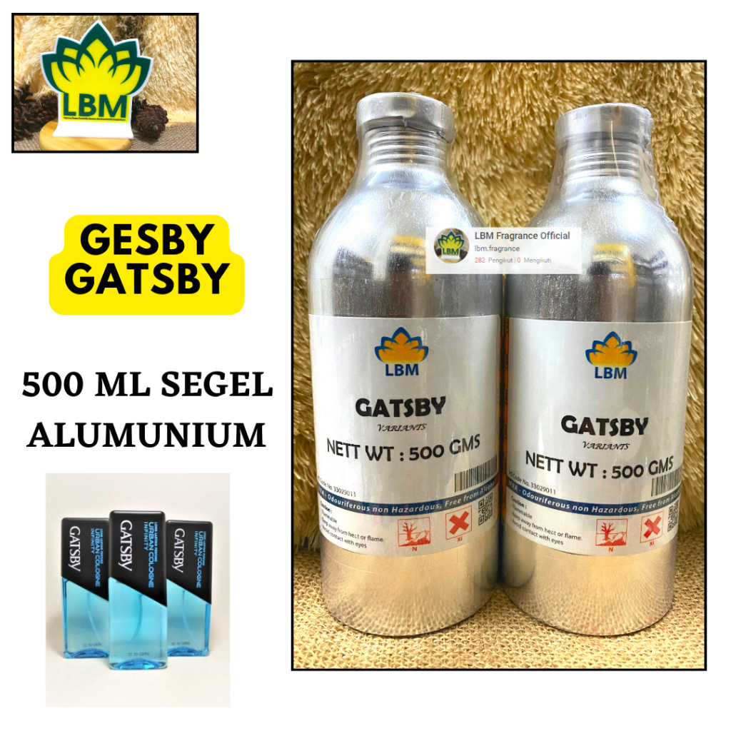 Jual Bibit Parfum Murni GESBY GATSBY Kemasan 500 ML SEGEL LBM Fragrance - PERFUME Murni Tahan ...