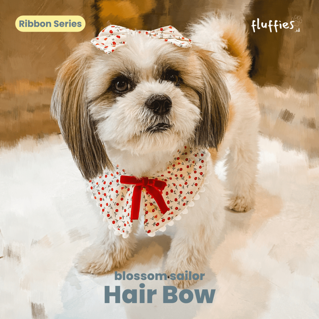 Jual Fluffies.id | Pita Jepitan Ribbon Series Hair Bow (Dog Hair Bow ...