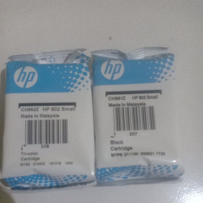 Jual tinta 802 black/802 color baru lostpack original | Shopee Indonesia