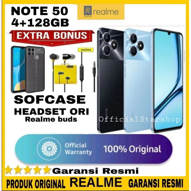 Jual REALME NOTE 50 [4GB+64GB] [4GB+128GB] GARANSI RESMI REALME ...