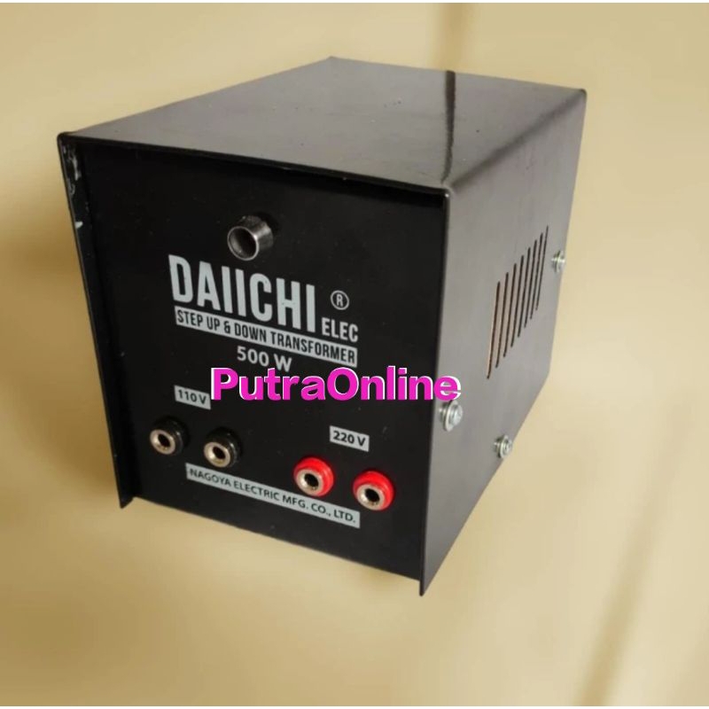 Jual Step UP & Down 500w DAIICHI / Travo Step Up dan Down AC 500 watt ...