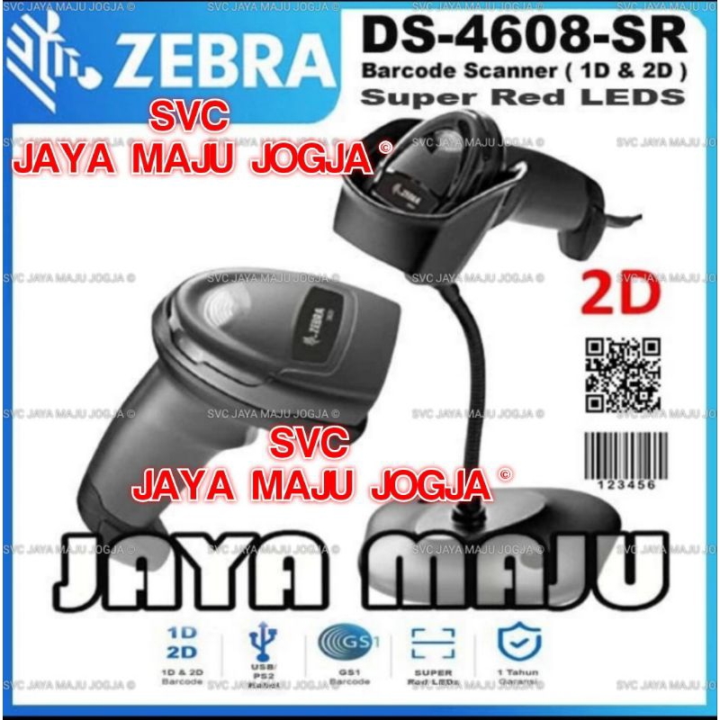 Jual ZEBRA DS 4608 SR - PS2 // SERIAL // USB - 2D 1D || BARCODE SCANNER HANDHELD - IMAGER ...