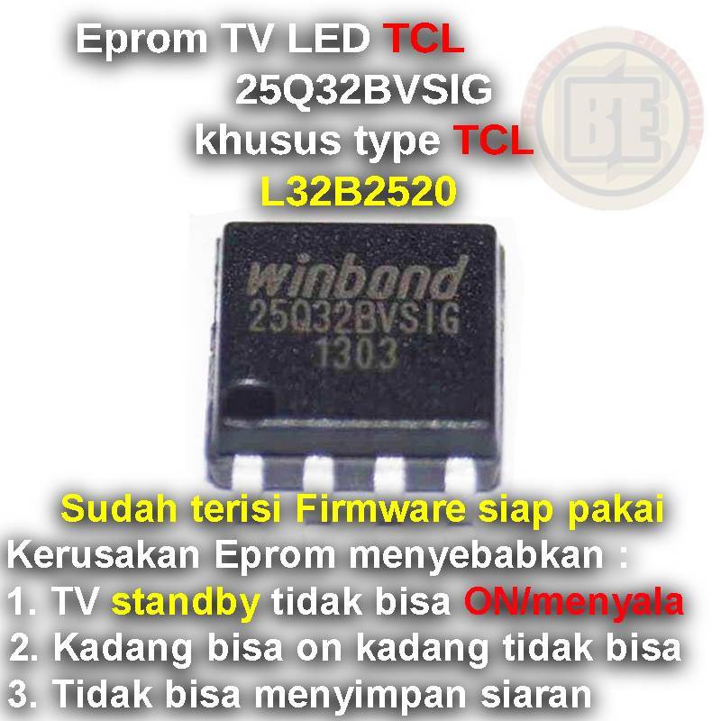 Jual Ic Eprom Firmware TV TCL L32B2520 | Shopee Indonesia
