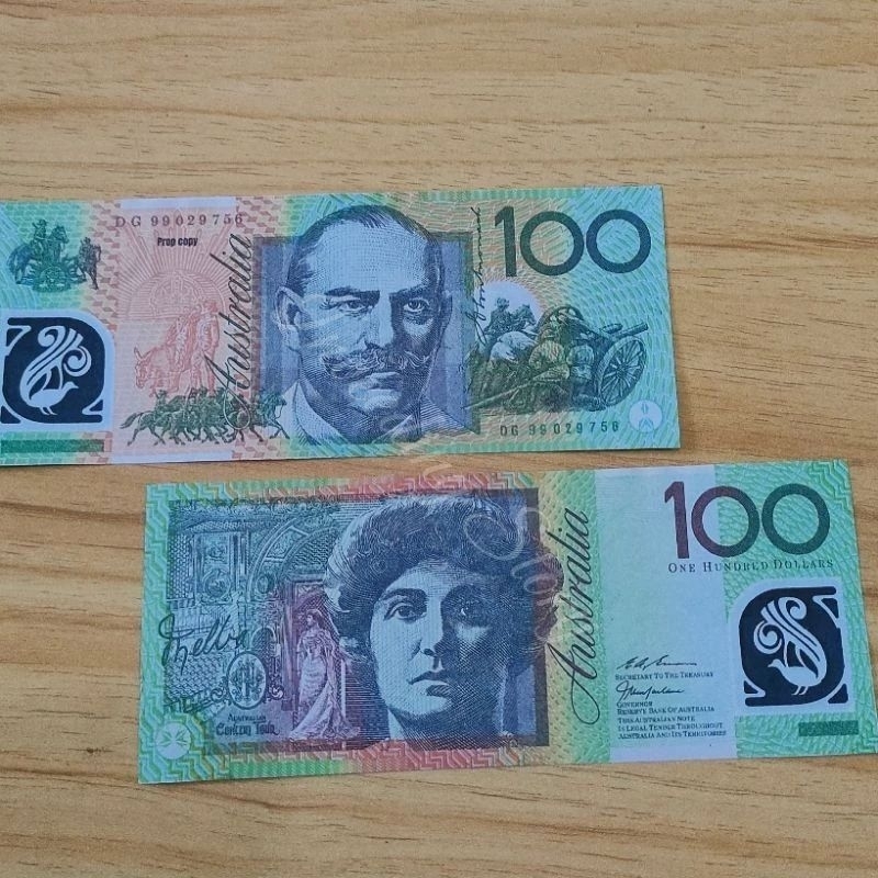 Jual Replika Uang Dolar Australia 100 AUD / Uang Mainan / Australian ...