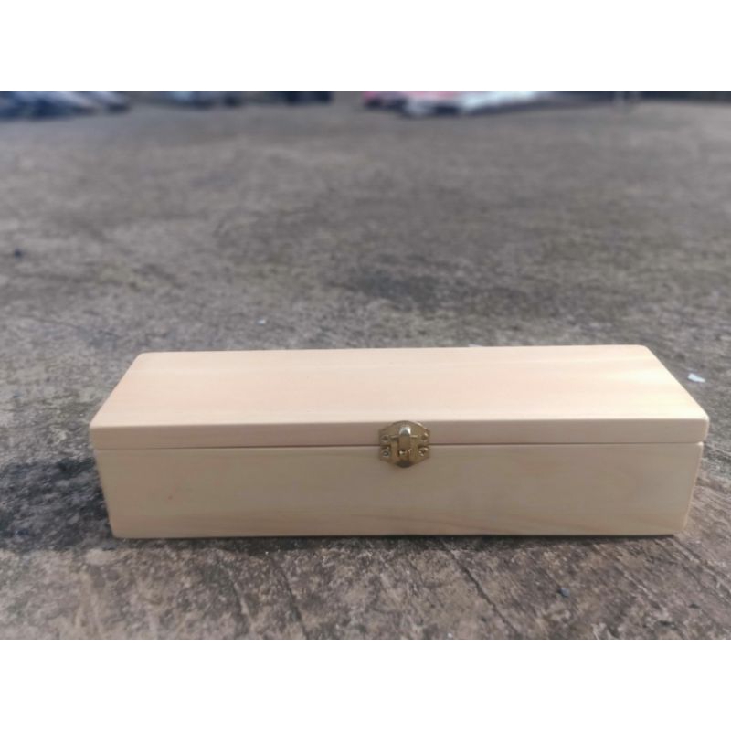 Jual kotak pensil/ box penyimpanan pensil ful kayu | Shopee Indonesia