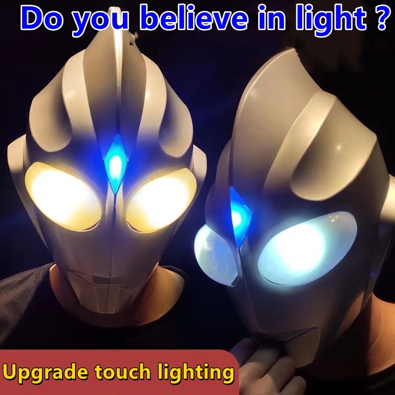 Jual Topeng Ultraman Dewasa Anak Cosplay Tiga Tutup Kepala Helm Tutup ...