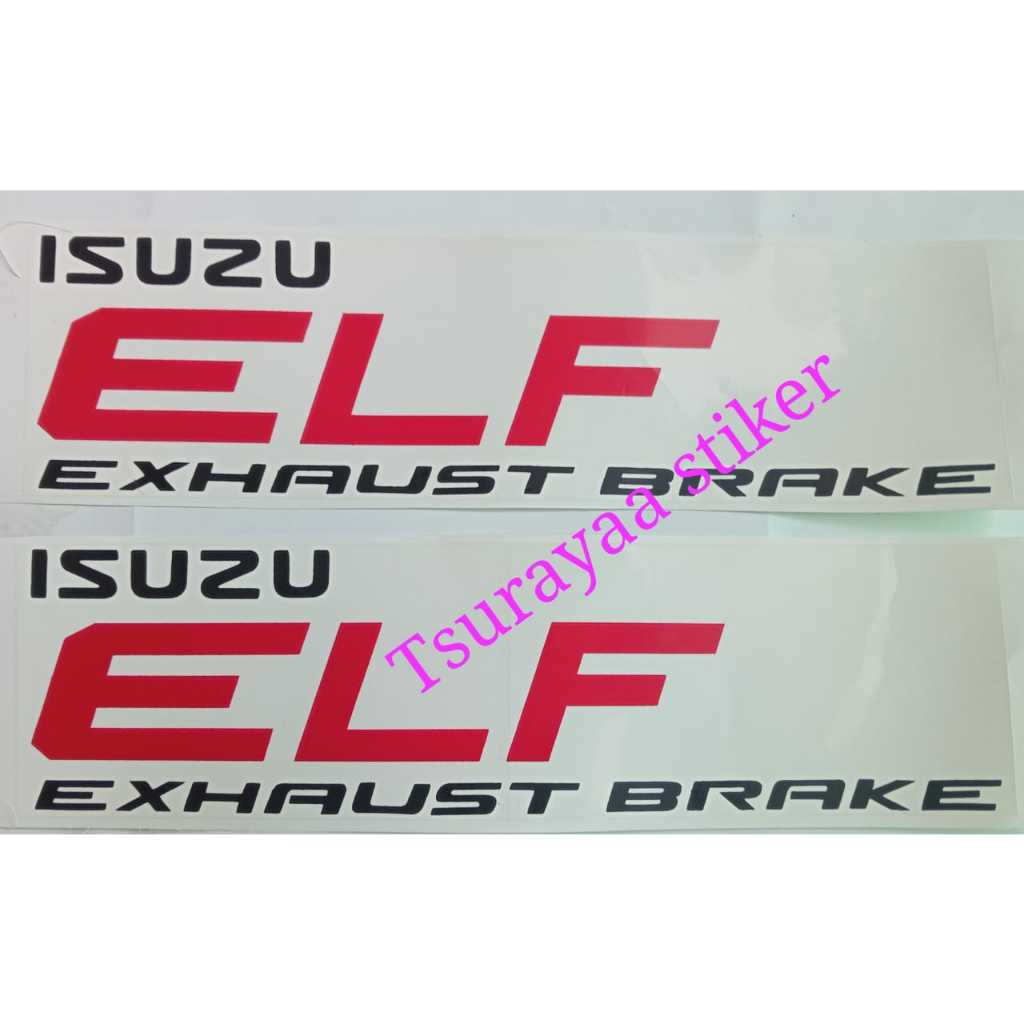 Jual Stiker ISUZU ELF EXHAUST BRAKE | Shopee Indonesia