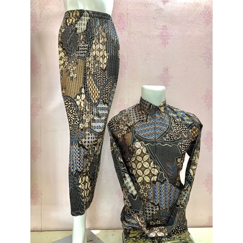 Jual batik copelan/batik set rok/batik tangan panjang/patik pesta ...