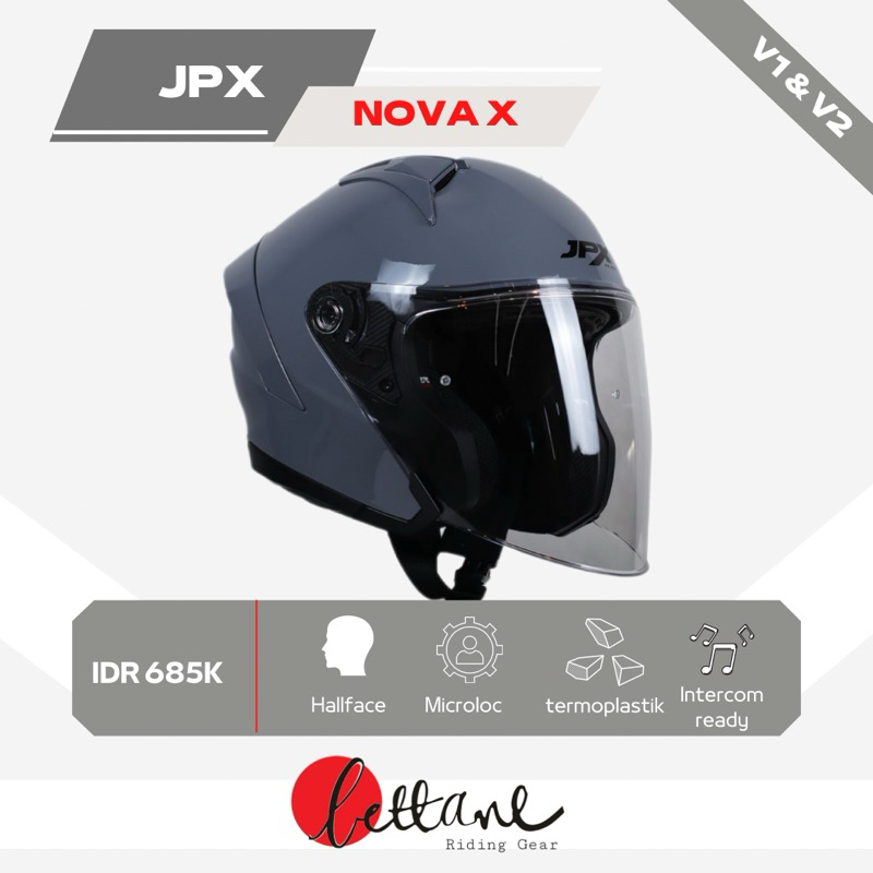 Jual HELM JPX NOVA X SOLID/ JPX NOVA X V1 & V2 | Shopee Indonesia