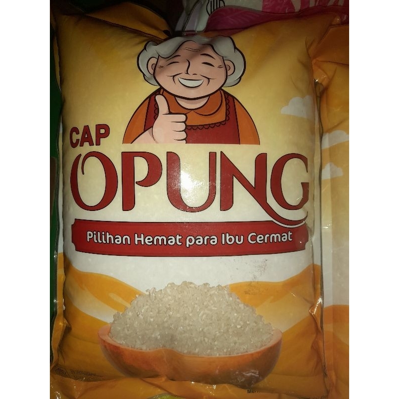 Jual beras kemasan 5kg merk Opung | Shopee Indonesia