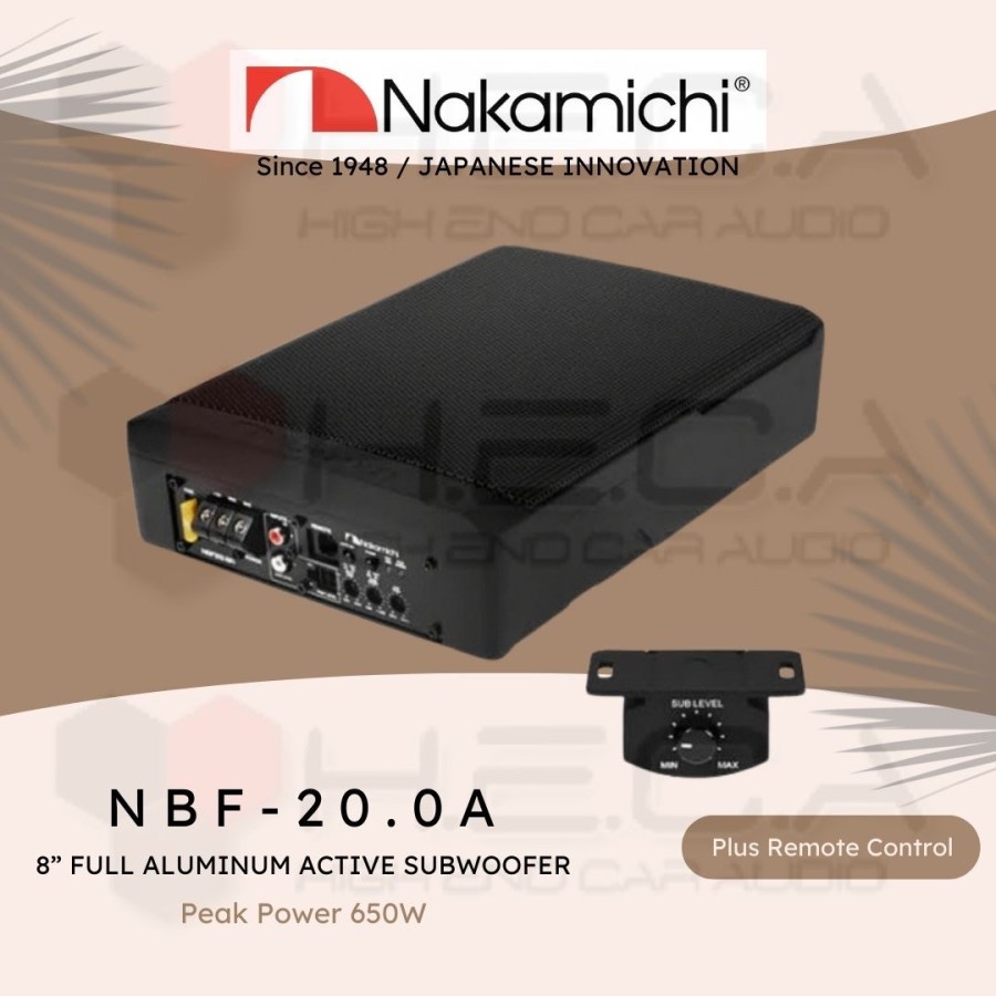 Jual NAKAMICHI NBF-20.0A Subwoofer Kolong Aktif Active Bass Mobil NBF20.0A | Shopee Indonesia