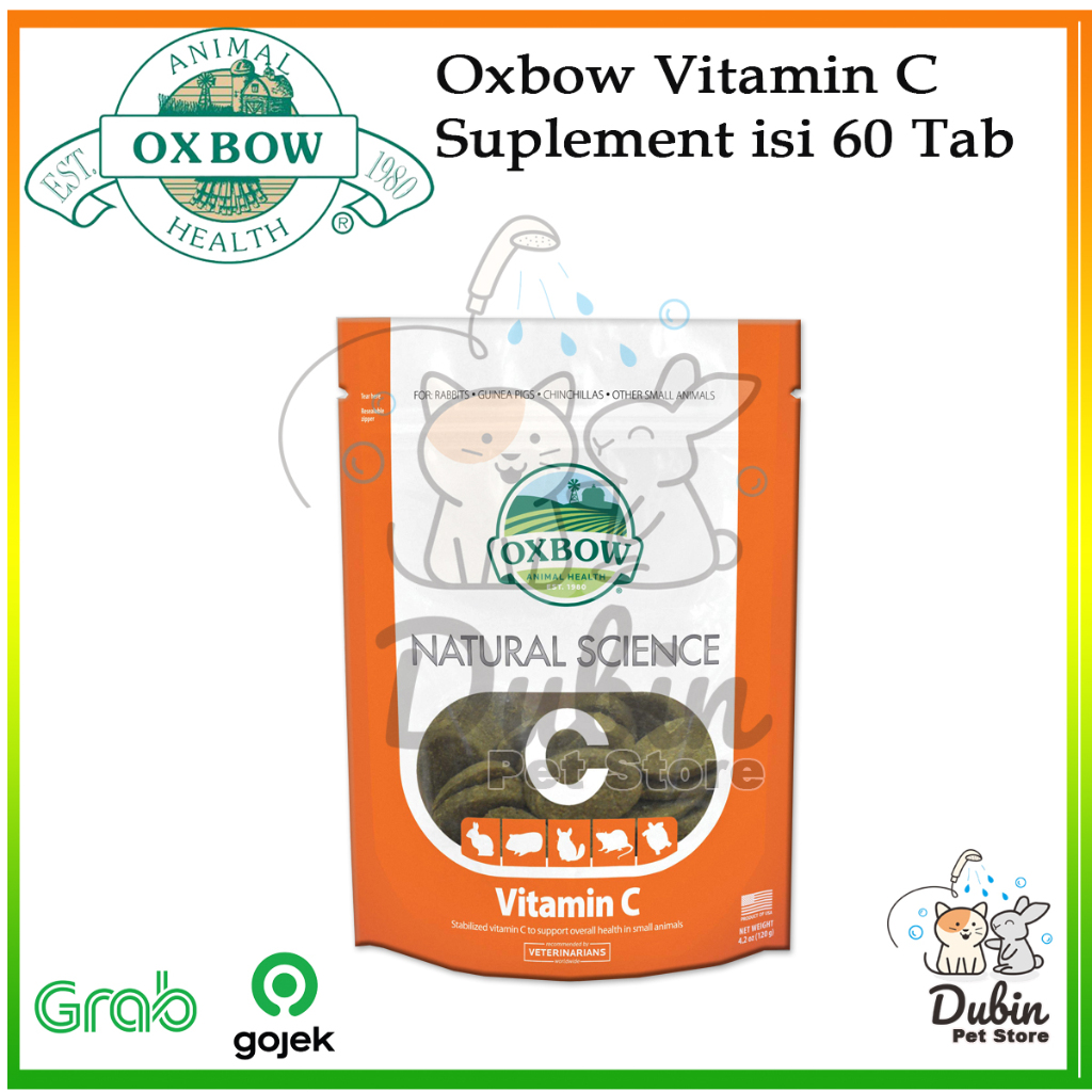 Jual Vitamin Guinea Pig/Kelinci - Oxbow Vitamin C Support 120gr ...
