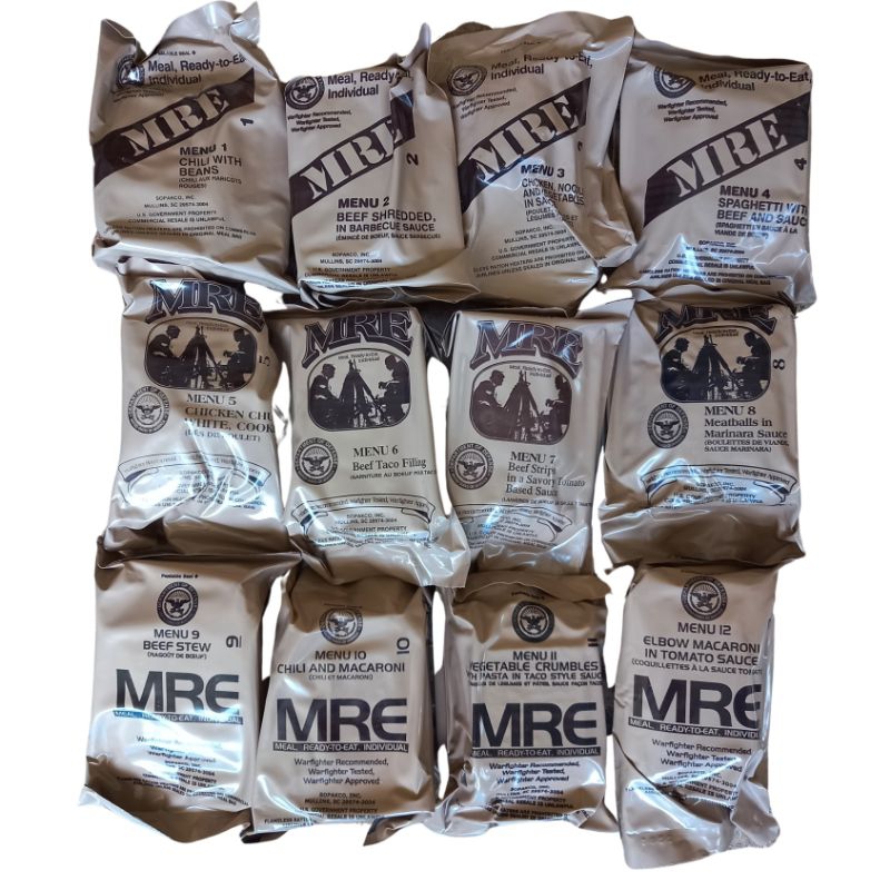 Jual MRE ( Meal Ready to Eat ) Ransum Tentara Amerika Menu 1-24 ...