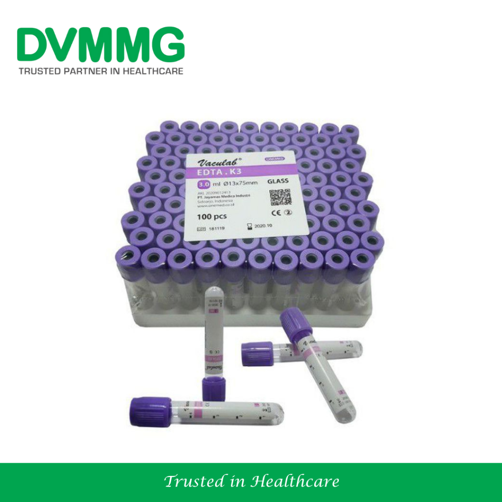Jual Onemed Vaculab Vacutainer EDTA 3 ML Ungu Tabung Sample Darah ...