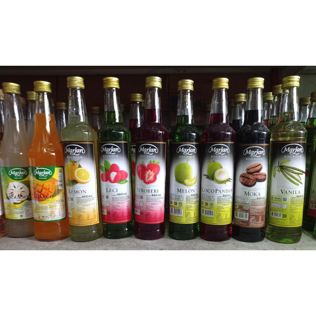 Jual (INSTANT ONLY) MARJAN BOUDOIN SYRUP COCOPANDAN VANILA MOKA MELON ...
