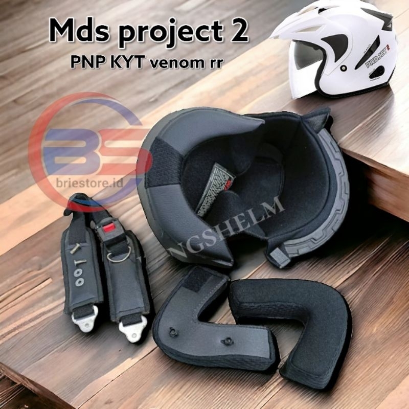 Jual busa helm Mds project 2 PNP KYT venom rr interior Daleman helm ...