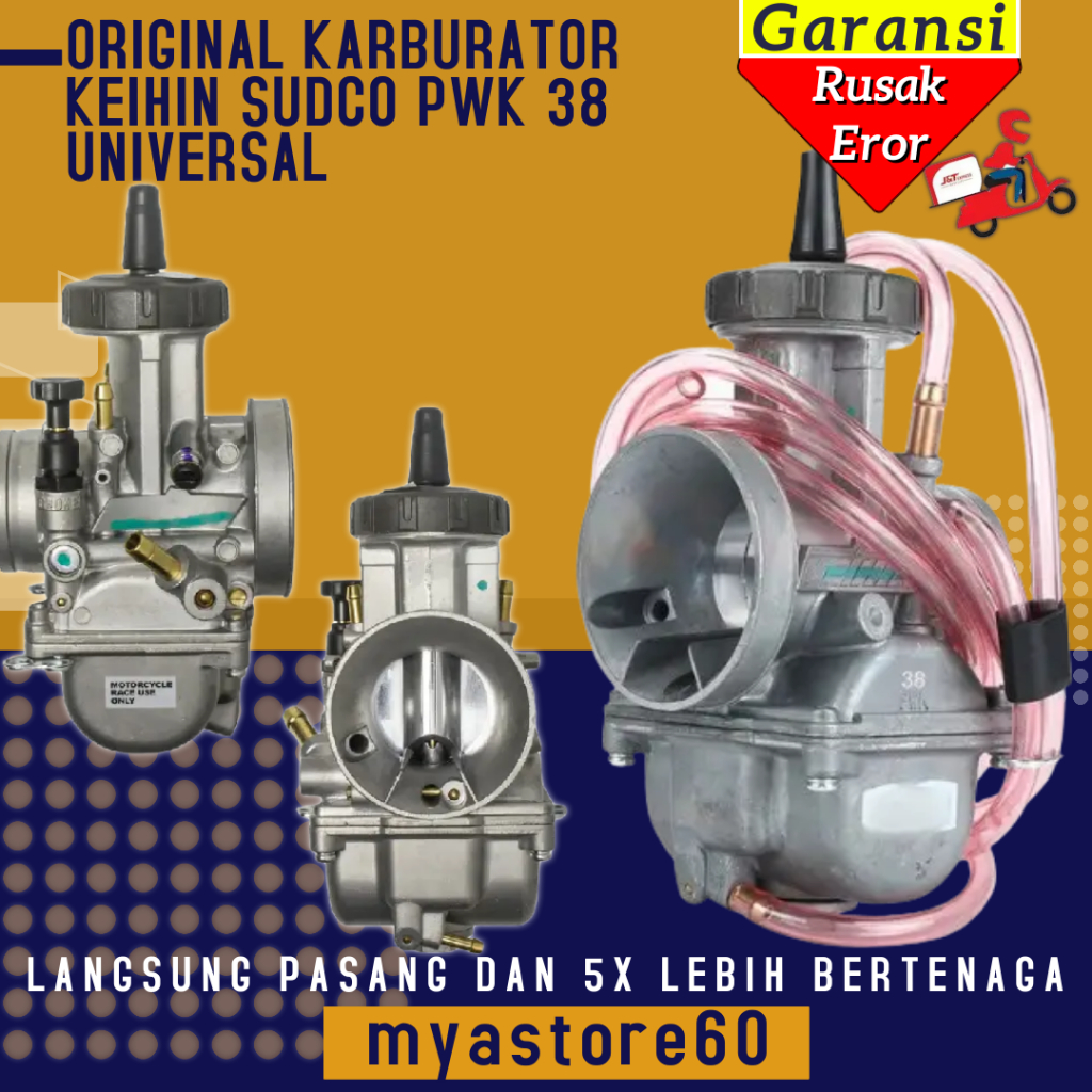 Jual Karburator Karbu Carburator Karbulator PWK 38 PWK38 SUDCO Keihin Original Universal ...