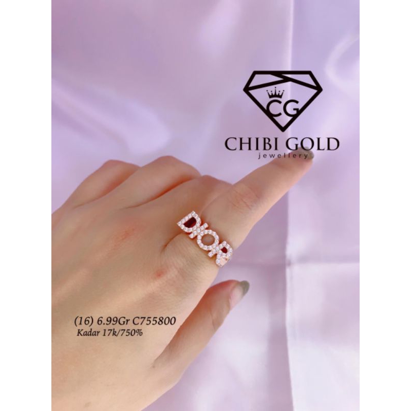 Jual CHIBI GOLD - Cincin emas 750 kadar 17k C755800 - chibigold ...