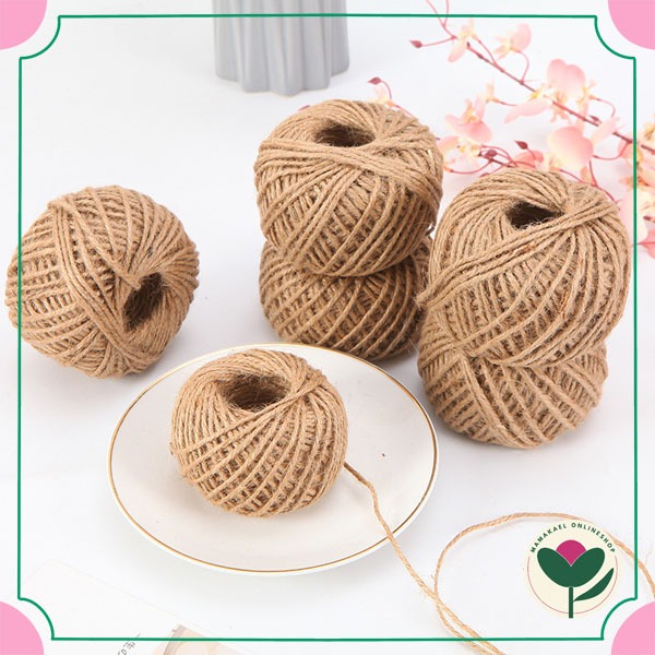 Jual 1 gulung tali rami (40 meter) hemp rope tali estetik MK1678 ...