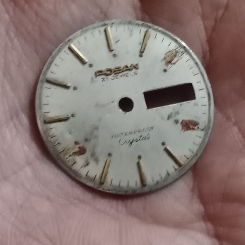 Jual dial jam swiss posan Dan dial polos vintage bekas jadul | Shopee ...