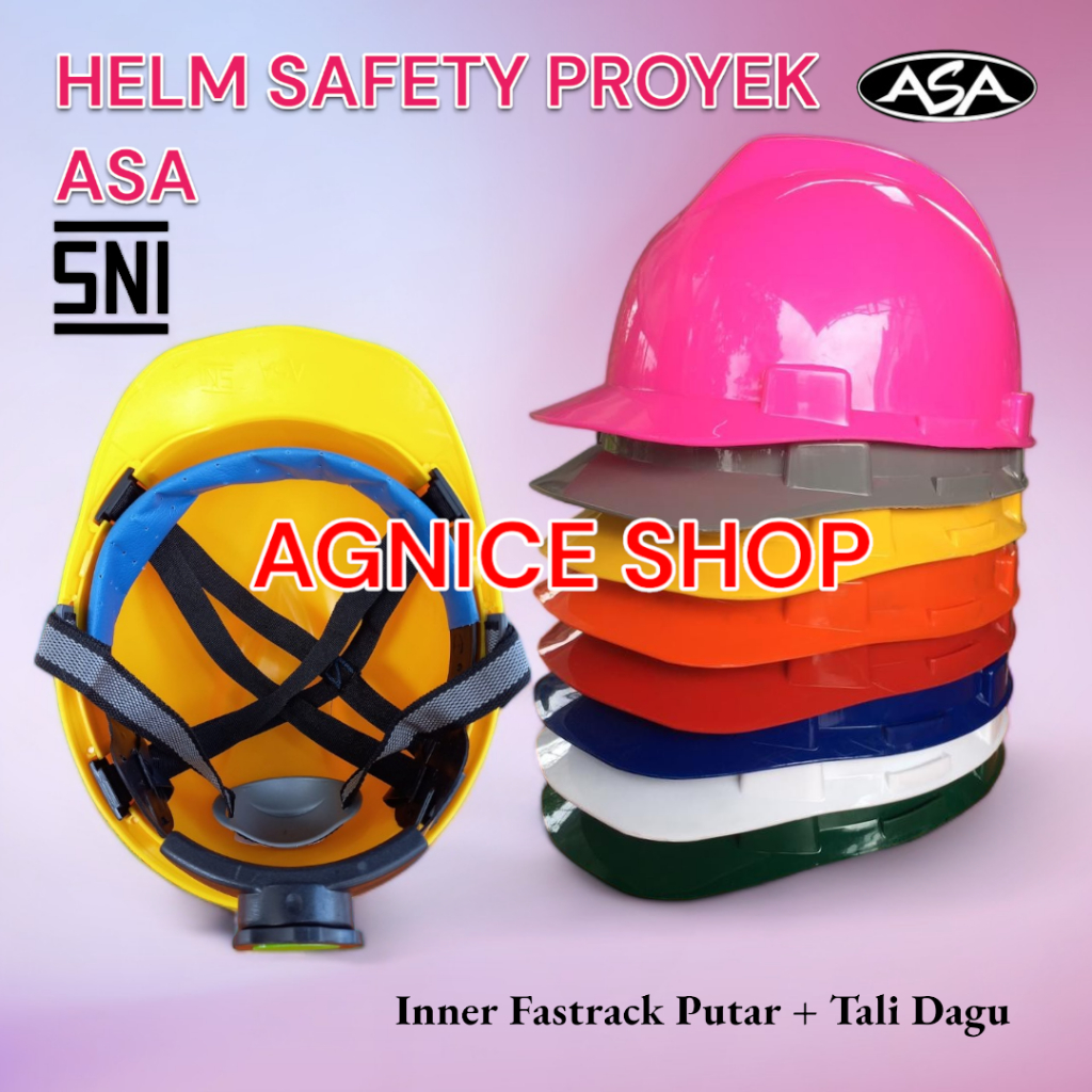 Jual Helm Proyek ASA SNI Fastrack Putar V GARD Lengkap dengan tali Dagu ...