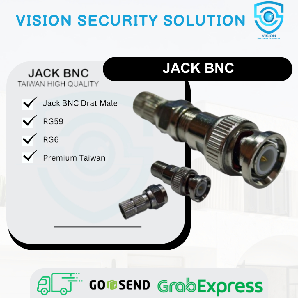 Jual Jack Konnector CCTV BNC Drat Male Taiwan RG59 RG6 | Shopee Indonesia