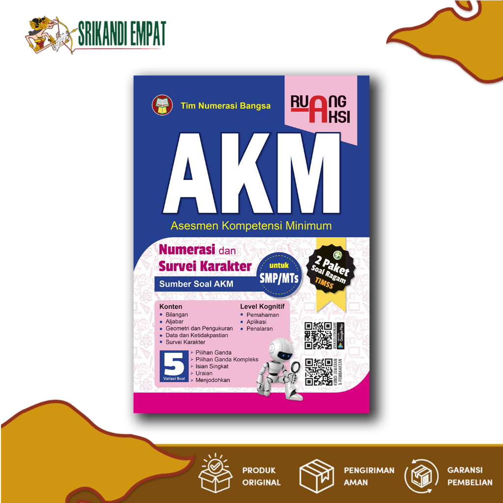 Jual Buku Ruang Aksi AKM Numerasi dan Survei Karakter untuk SMP/MTs | Shopee Indonesia
