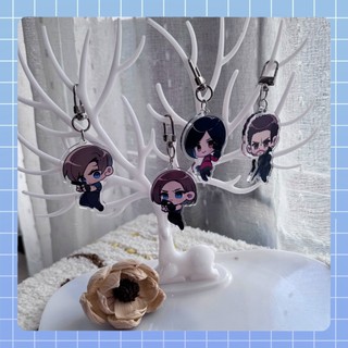 Jual Resident Evil Acrylic Keychain Leon Kennedy Ada Wong Jill ...
