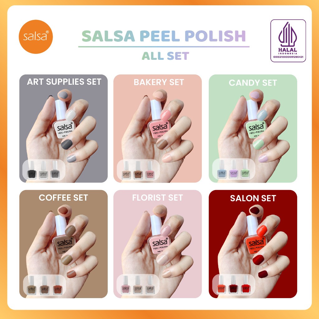Jual SALSA Peel Polish - Kutek Peel Off Lupas Breathable Hijab Friendly ...