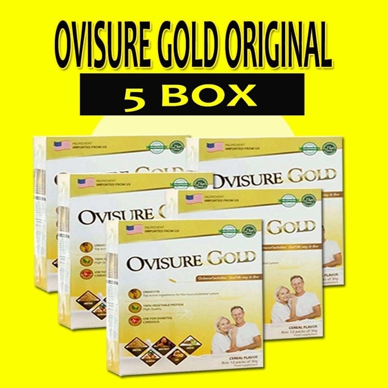 Jual PAKET 5 BOX OVISURE GOLD MILK SUSU OBAT TULANG DAN SENDI YANG ...