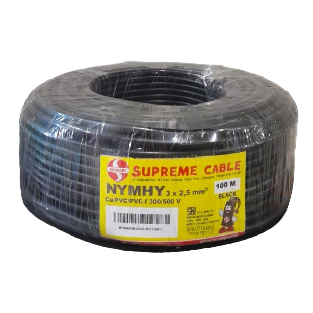 Jual Kabel Listrik Serabut Nyyhy Nymhy 3x2.5 3x2,5 ISI 3 2.5 MM Supreme SISIR Flexible Tembaga ...