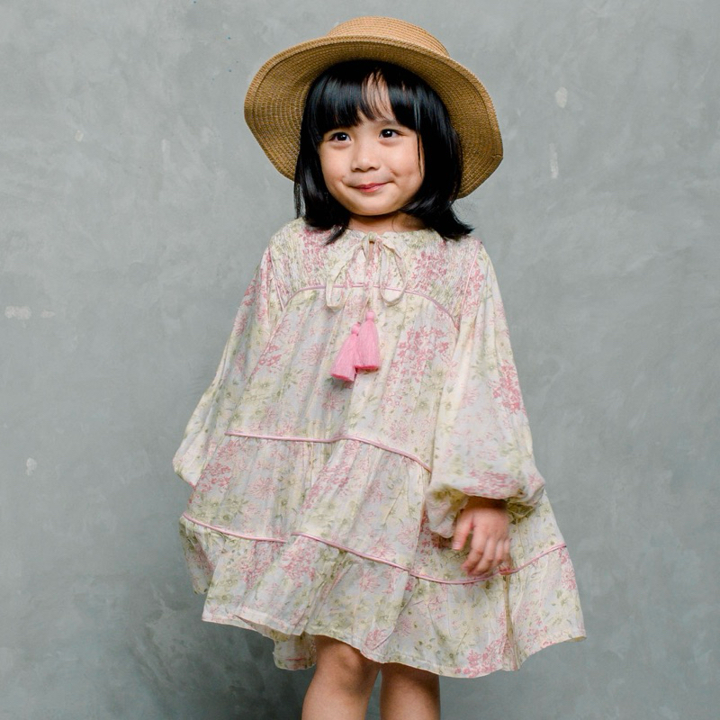 Jual (1-6 Tahun) MANDY-Dress Anak | Dress Boho Anak Perempuan | Dress ...