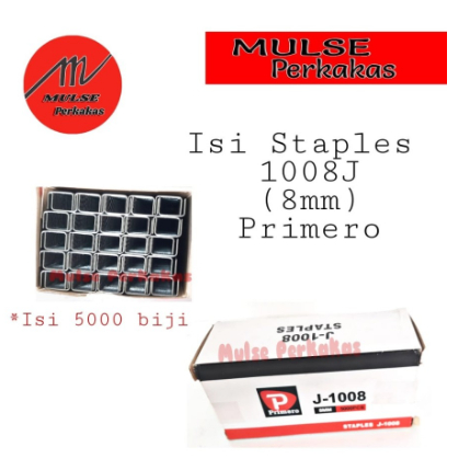 Jual Isi Staples 8mm 1008J Primero (Tipe J) | Shopee Indonesia