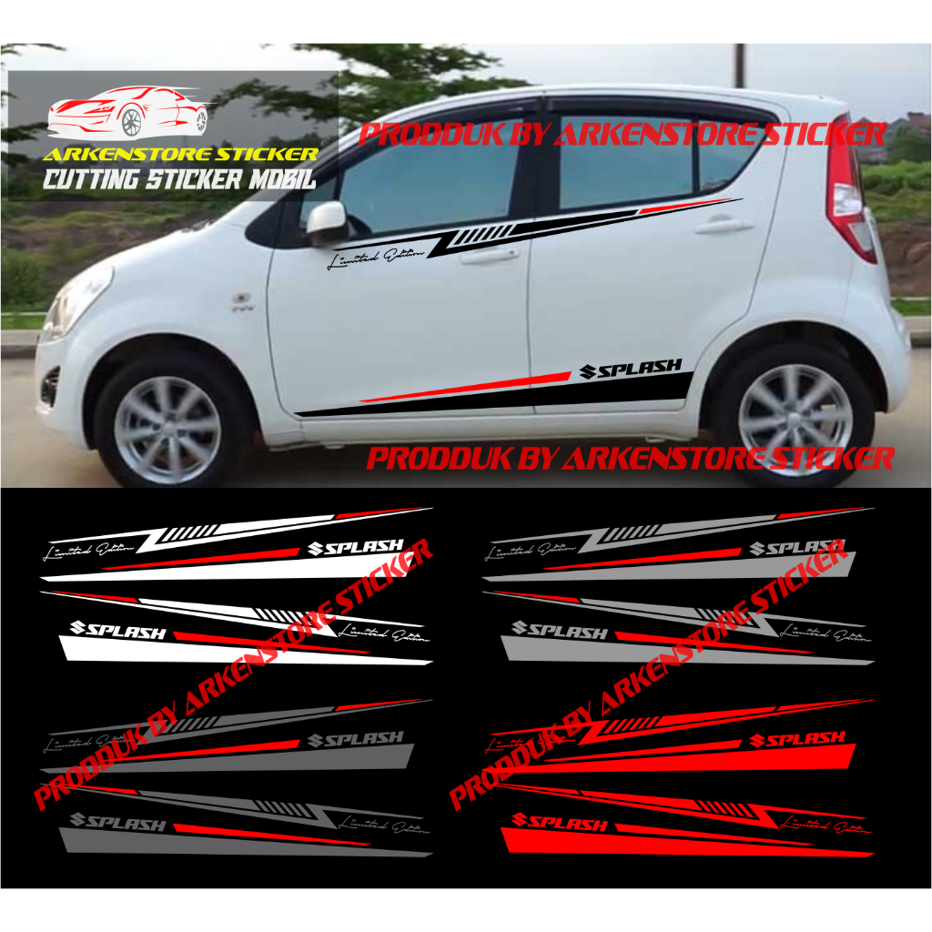 Jual STICKER MOBIL SUZUKI SPLASH CUTTING STICKER STIKER MOBIL SPLASH ...