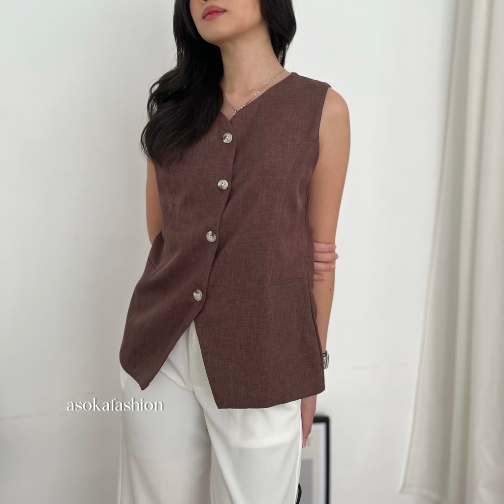 Jual ASOKA Hanni Vest 740 - Atasan Wanita Vest Reguller - Rompi ...