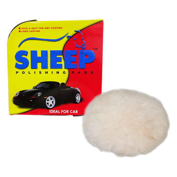 Jual SHEEP Wool Poles - Buff Pads Velcro 5 Inch Original Sheep ...