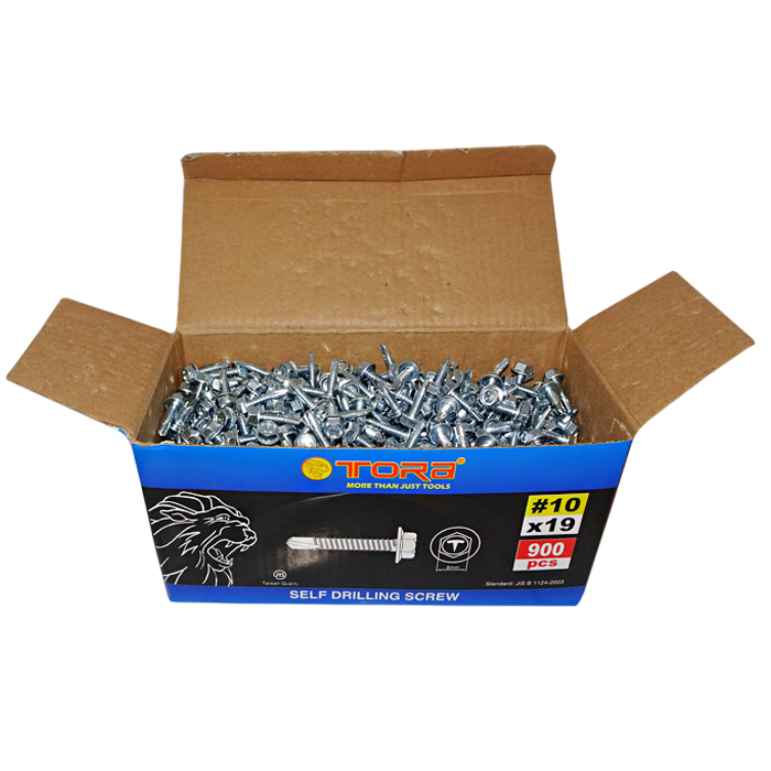 Jual TORA Baut Baja Ringan 10 x 19 mm Rofing Putih Box - Baut Roofing ...