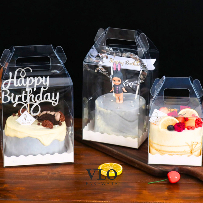 Jual Kotak kue mika box korea| kotak muffin dessert transparan| box ...