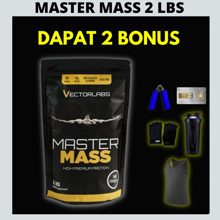 Jual Vectorlabs Master Protein Susu Mass 2 lbs 900 gram Protein Gainer Vector labs Mastermass ...