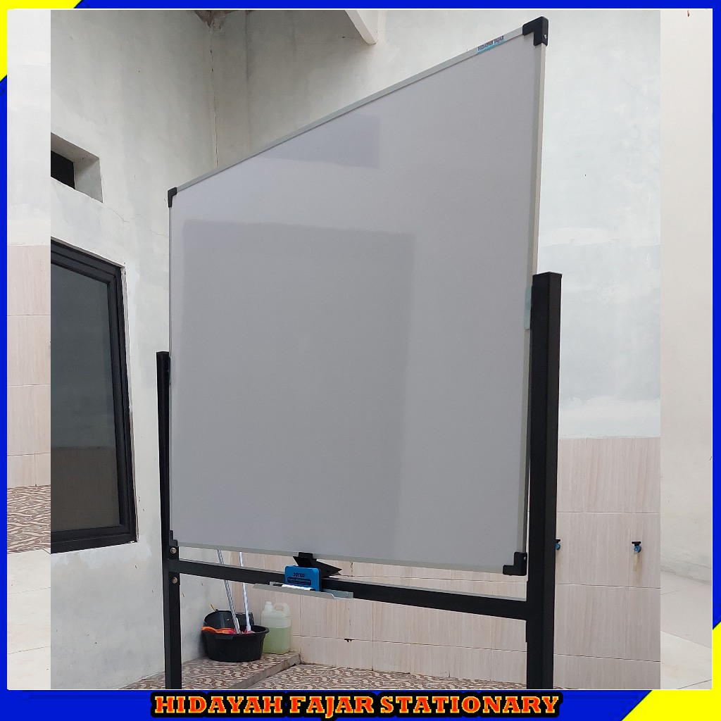 Jual Papan Tulis Whiteboard Standing 90 x 120 | Shopee Indonesia