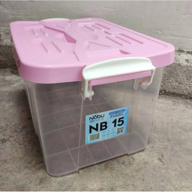 Jual NOBU Smart Storage Container Box 15L Tempat Penyimpanan Dengan Tutup | Shopee Indonesia